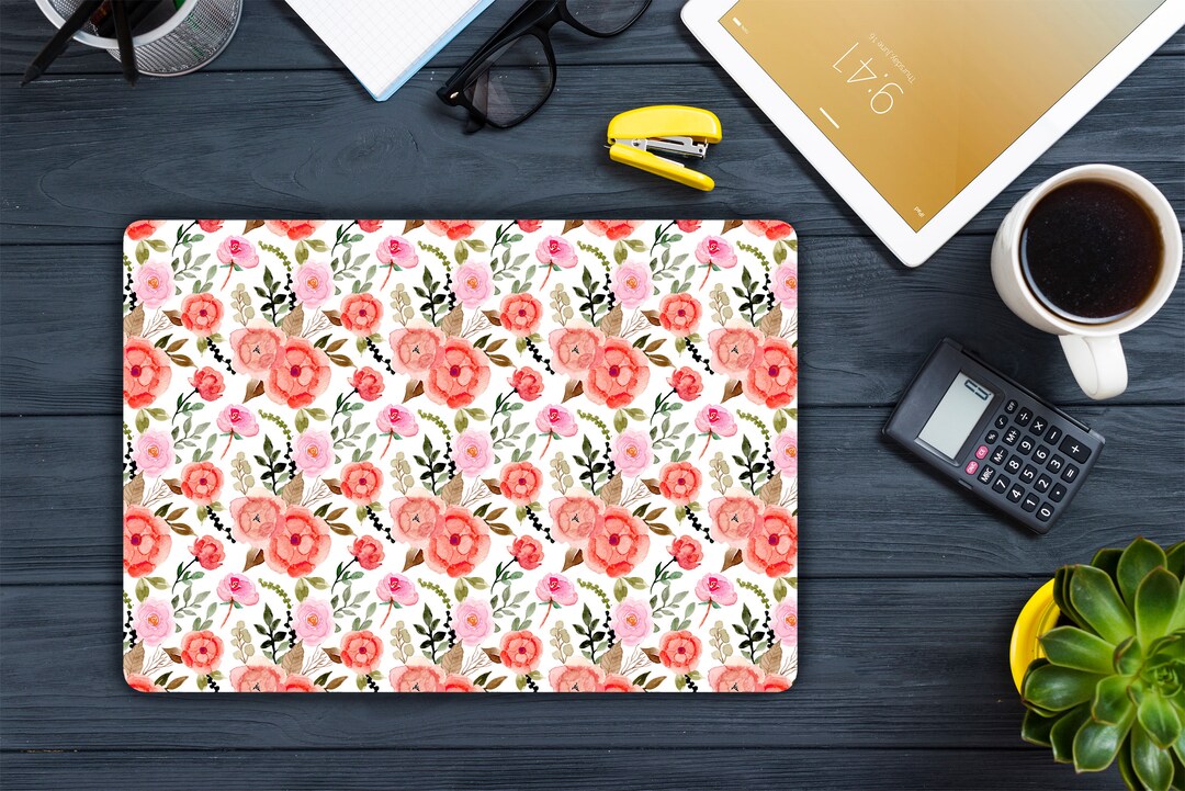 Watercolor Flowers Laptop Skin Floral Pattern Vinyl Decal - Etsy