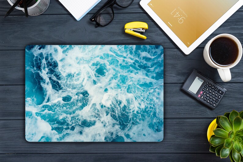 Ocean Wave Laptop Skin Sea Foam Vinyl Decal Sticker Notebook - Etsy