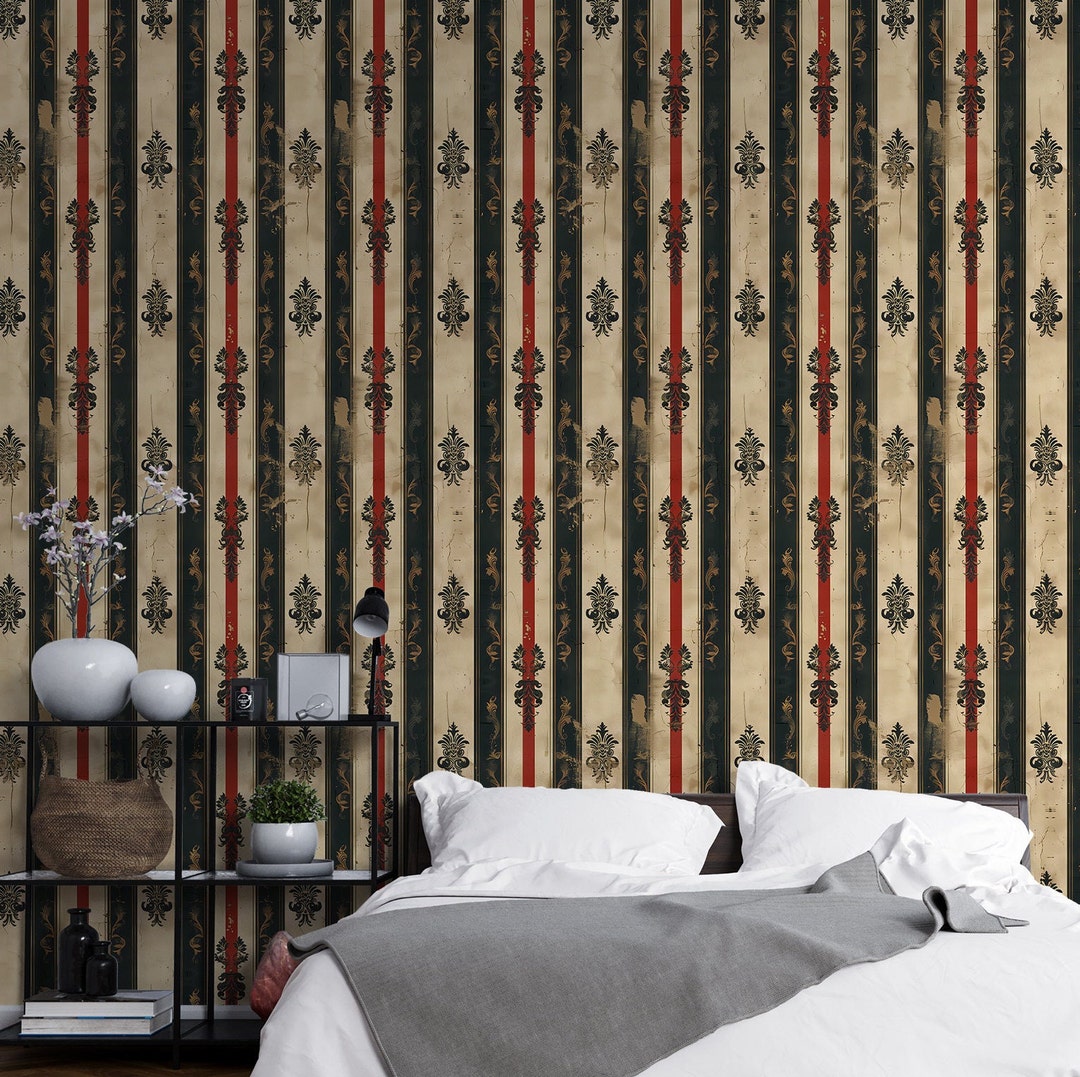 William Morris Vintage Wallpaper Luxury Striped Wallpaper Rolls William ...