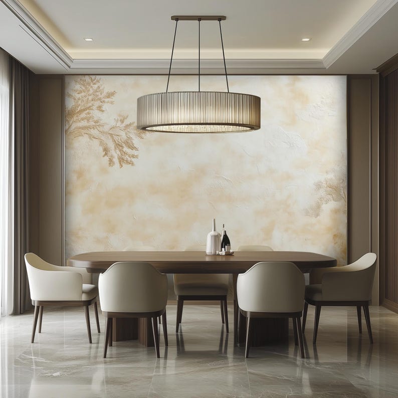 Neutral Abstract Cloud Wallpaper: Minimalist Textured Wall Mural for ...