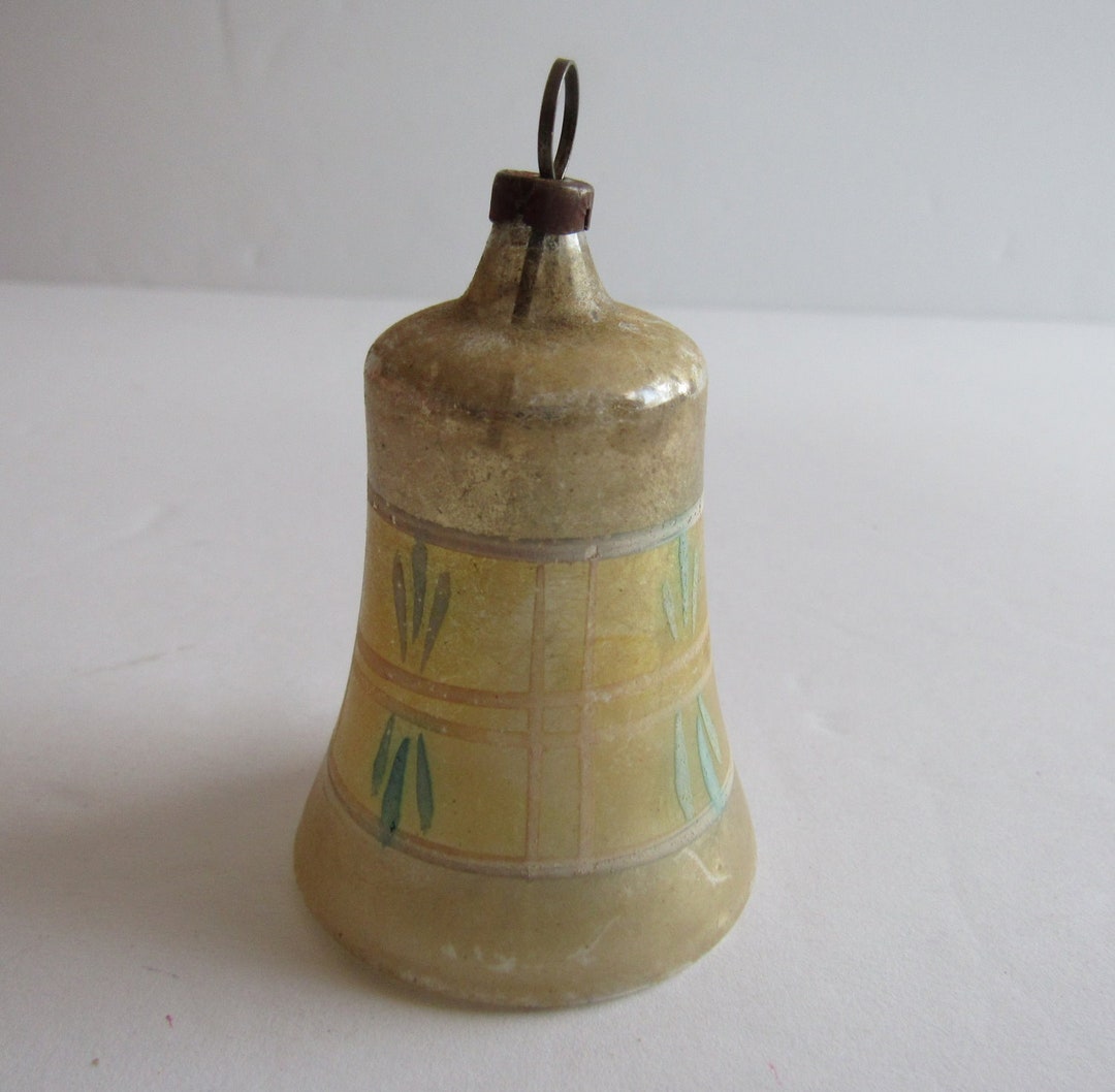 Antique Fragile Thin Glass Bell With Clapper Blown Glass Christmas ...