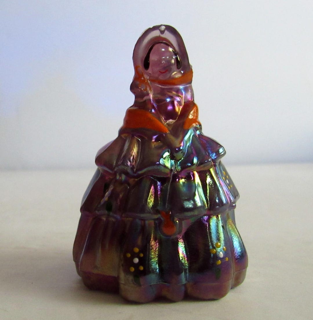 Vintage Boyd Glass Small Hand Painted Glass Louise Doll Figurine - Etsy