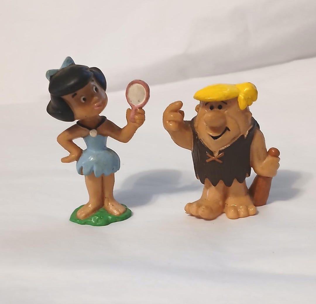Vintage Barney and Betty Rubble Small Bully Figures, 1983 - Etsy