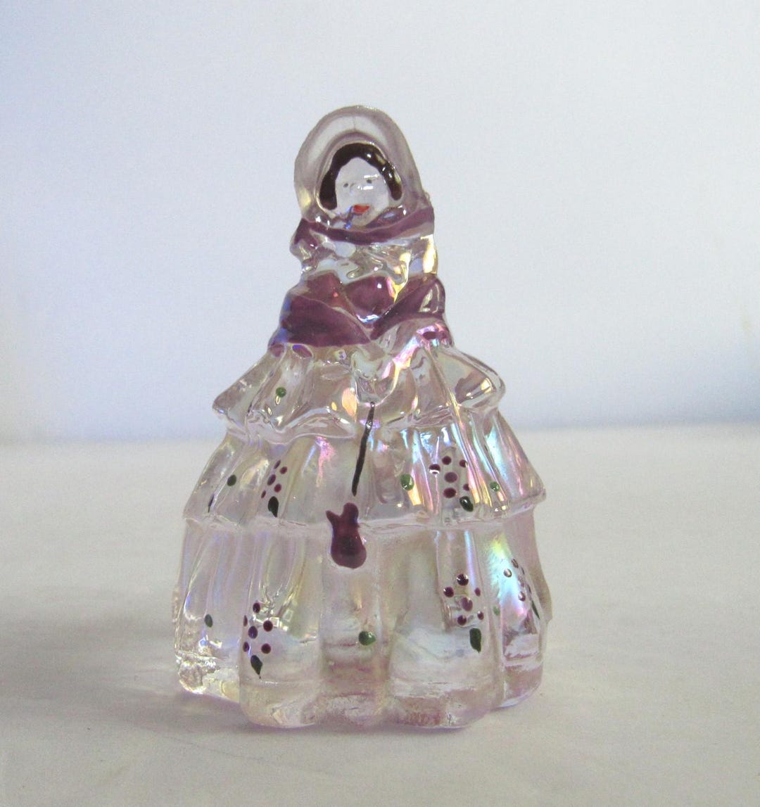 Vintage Boyd Glass Small Hand Painted Glass Louise Doll Figurine - Etsy