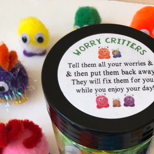 WORRY CRITTERS Children Anxiety & Stress Relief Pets Jar - Etsy