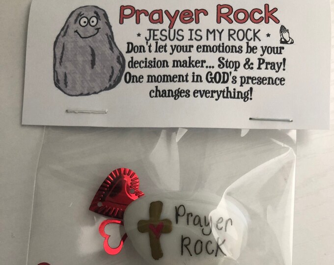 Gift Goody Bag - PRAYER ROCK, God, Jesus is My Rock, Child of God ...