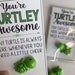 You're TURTLEY AWESOME - Tiny Turtle Good Luck Charm, Lucky Charm ...