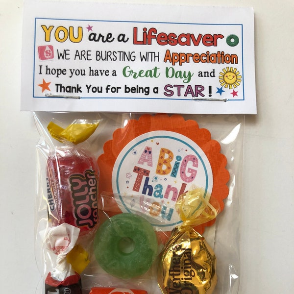 Lifesaver Thank You - Etsy