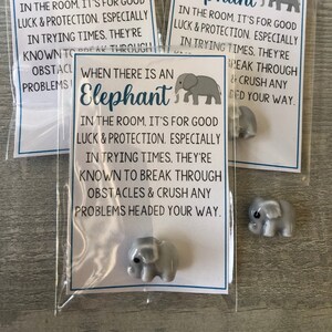 ELEPHANT Good Luck & Protection Tiny Elephant Charm, Lucky Charm ...
