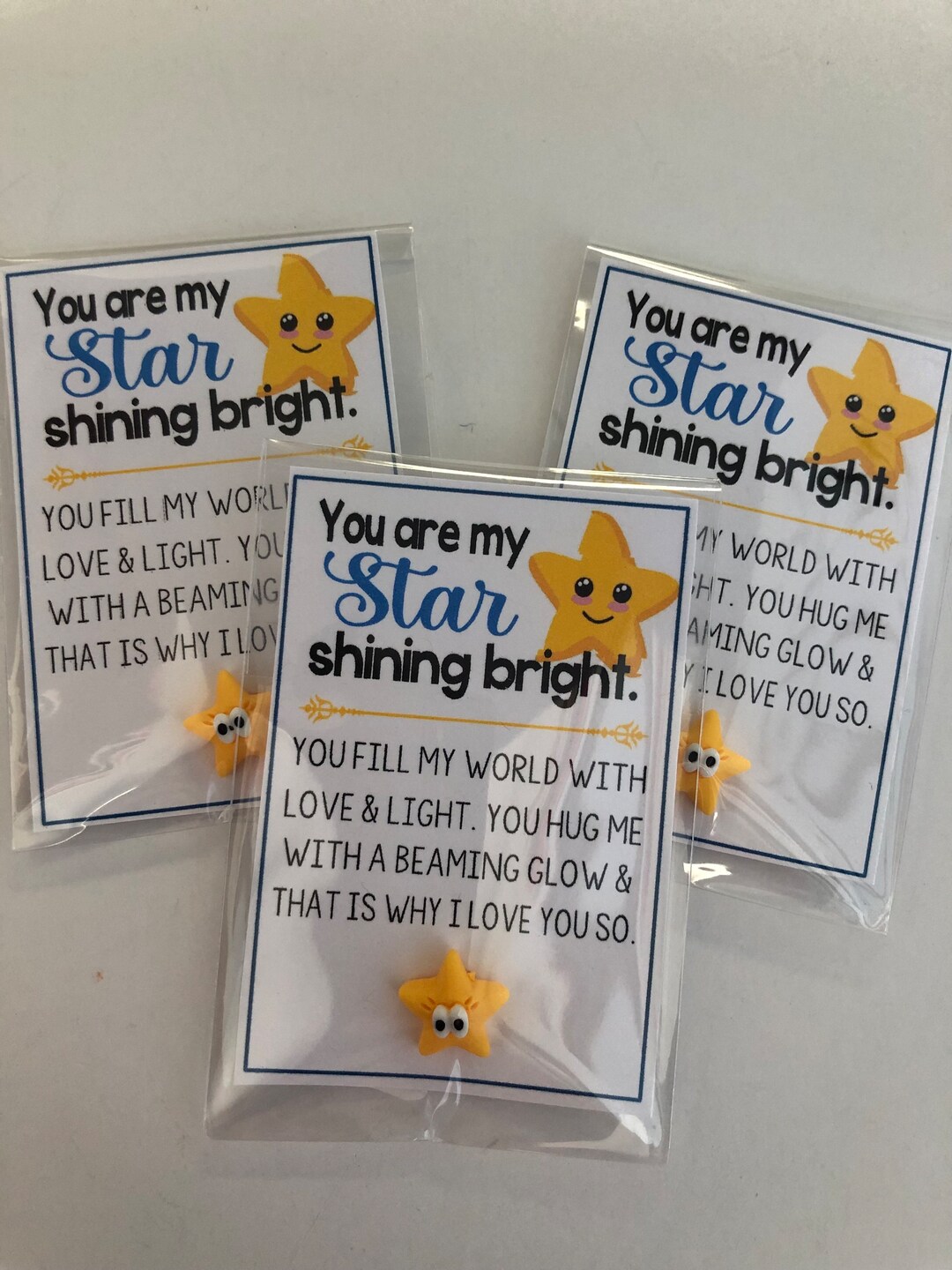 YOU Are My STAR Shining Bright! - Tiny STAR Good Luck Charm, Lucky ...