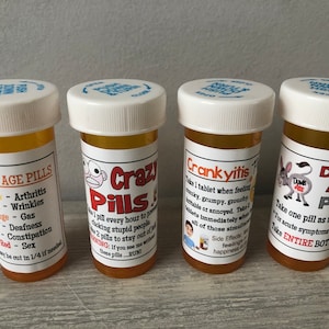 Gag Gifts -old Age, Nurse's Chill Pills, Mom's Anti Stress - Medicine ...