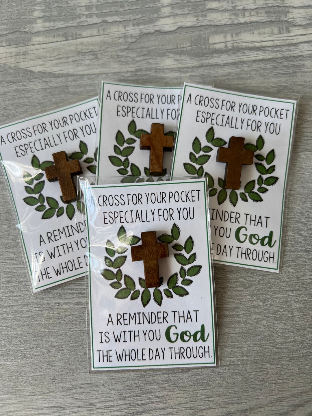 POCKET CROSS - PRAYER Handheld Charm- Sweet Thoughts Gift,mom, Friend ...