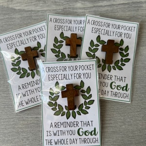 POCKET CROSS - PRAYER Handheld Charm- Sweet Thoughts Gift,mom, Friend ...
