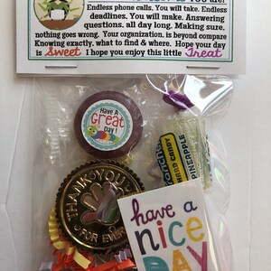 ADMINISTRATIVE ASSISTANT sweet Thoughts Goody Bag, Happy Birthday ...