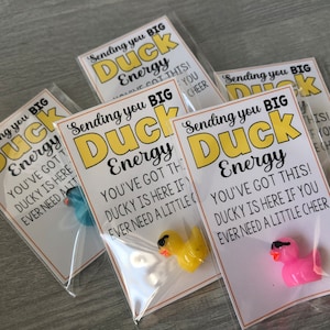 Sending You BIG DUCK Energy! -rubber Duck, Good Luck Charm, Lucky Ducky ...