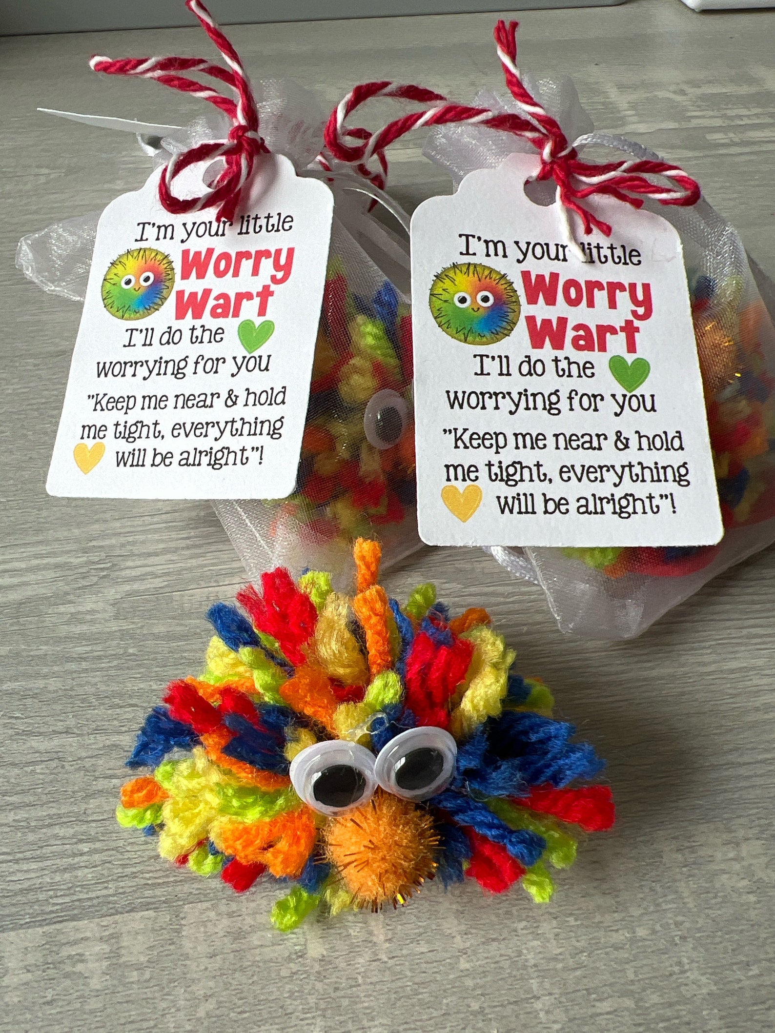 WORRY WART sweet Thoughts Gift Bag, Kids, Children, Anxiety, Calming ...