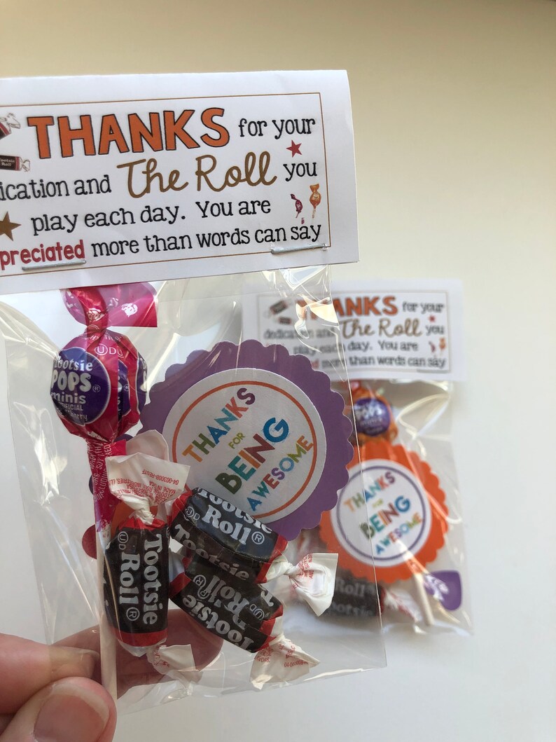 Thanks for the ROLL You Play sweet Thoughts Goody Bag Team - Etsy