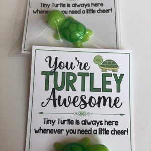 You're TURTLEY AWESOME - Tiny Turtle Good Luck Charm, Lucky Charm ...
