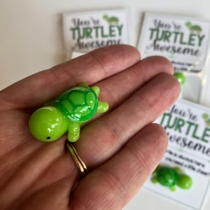 You're TURTLEY AWESOME - Tiny Turtle Good Luck Charm, Lucky Charm ...
