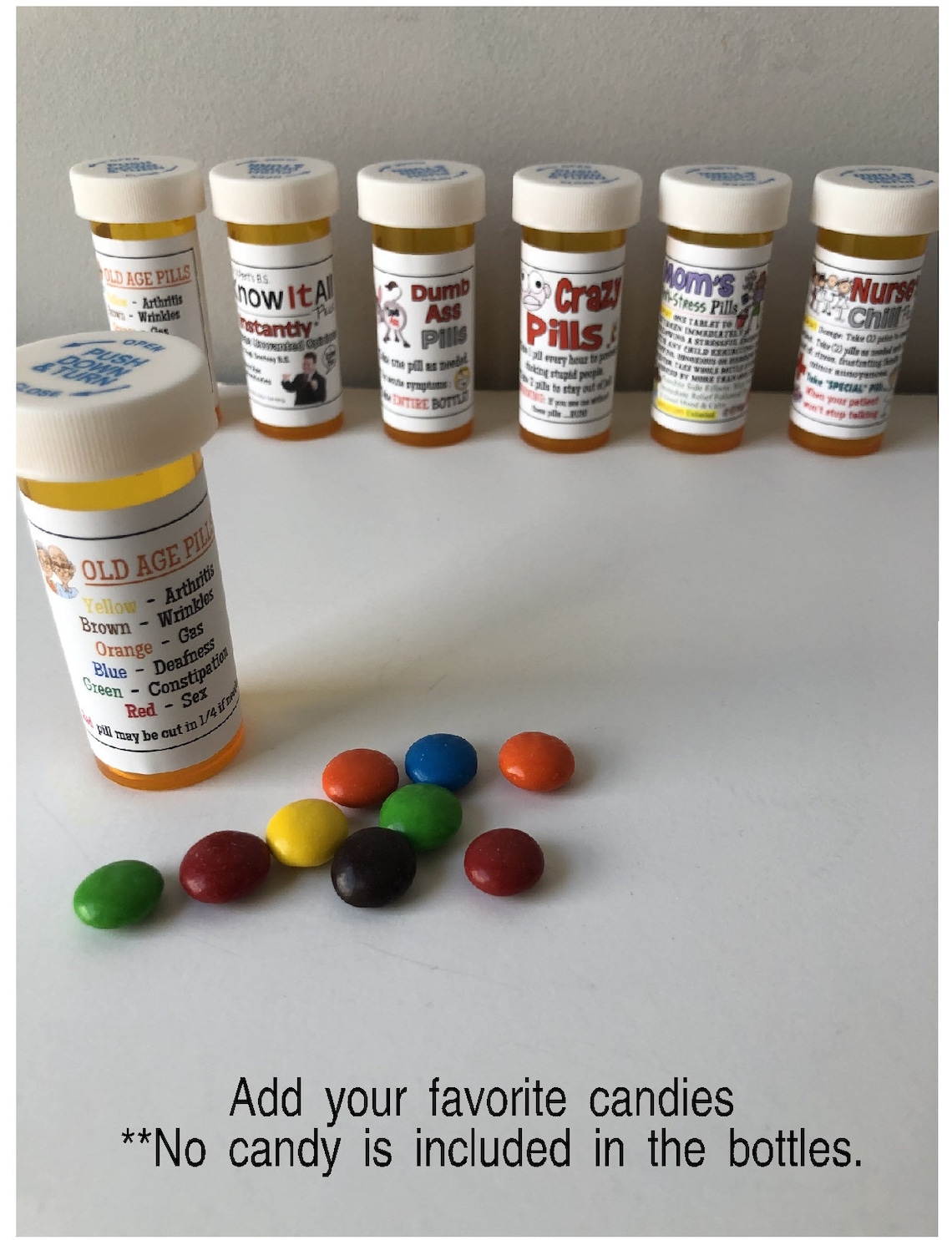 Gag Gifts -old Age, Nurse's Chill Pills, Mom's Anti Stress - Medicine ...