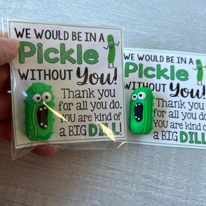 We Would Be in a PICKLE Without YOU! , Cute Mini Good Luck Charm, Sweet ...