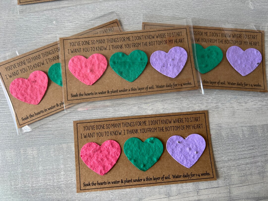 Wildflower Plant-able Seed HEART Gift Bags- Bloomin' Plantable Seed ...