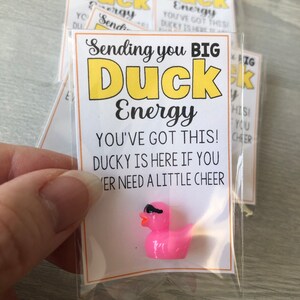 Sending You BIG DUCK Energy! -rubber Duck, Good Luck Charm, Lucky Ducky ...