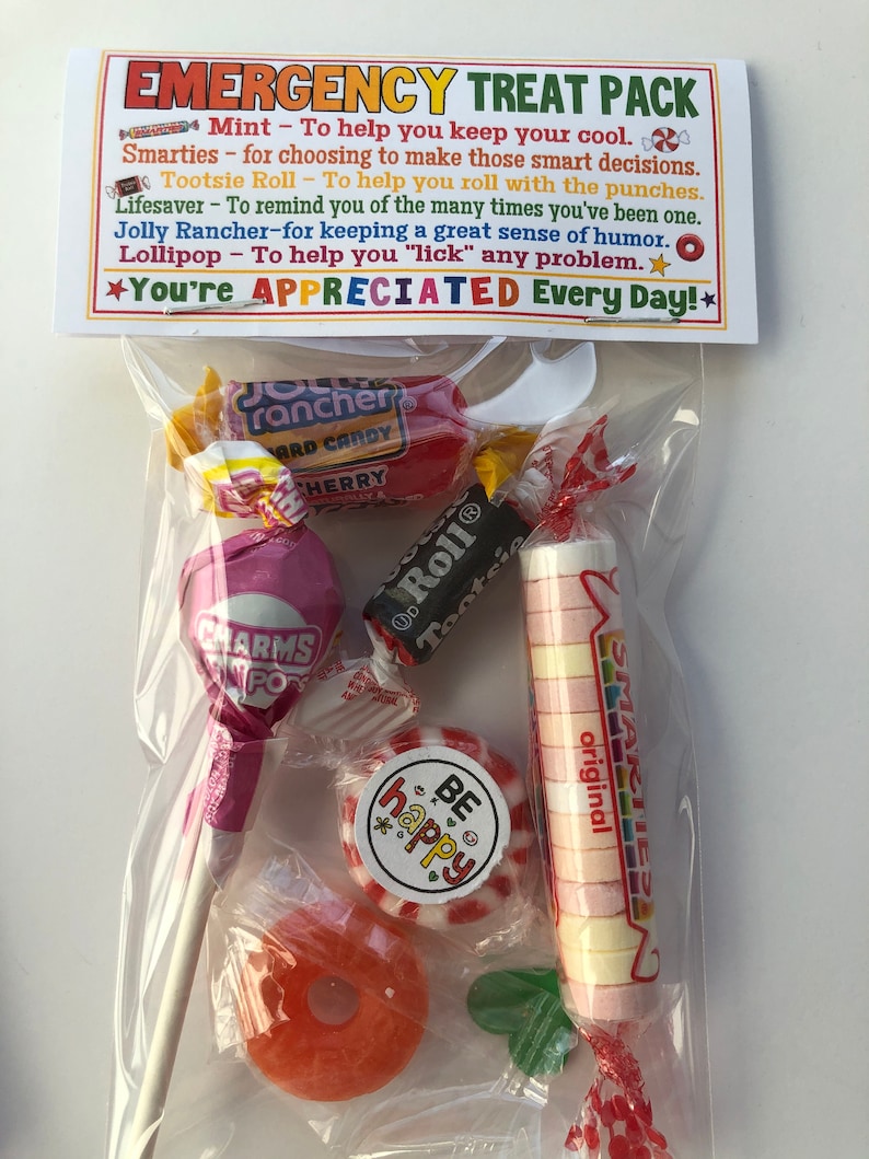 Emergency Treat Pack -sweet Thoughts Goody Bag,happy Birthday, Friends ...