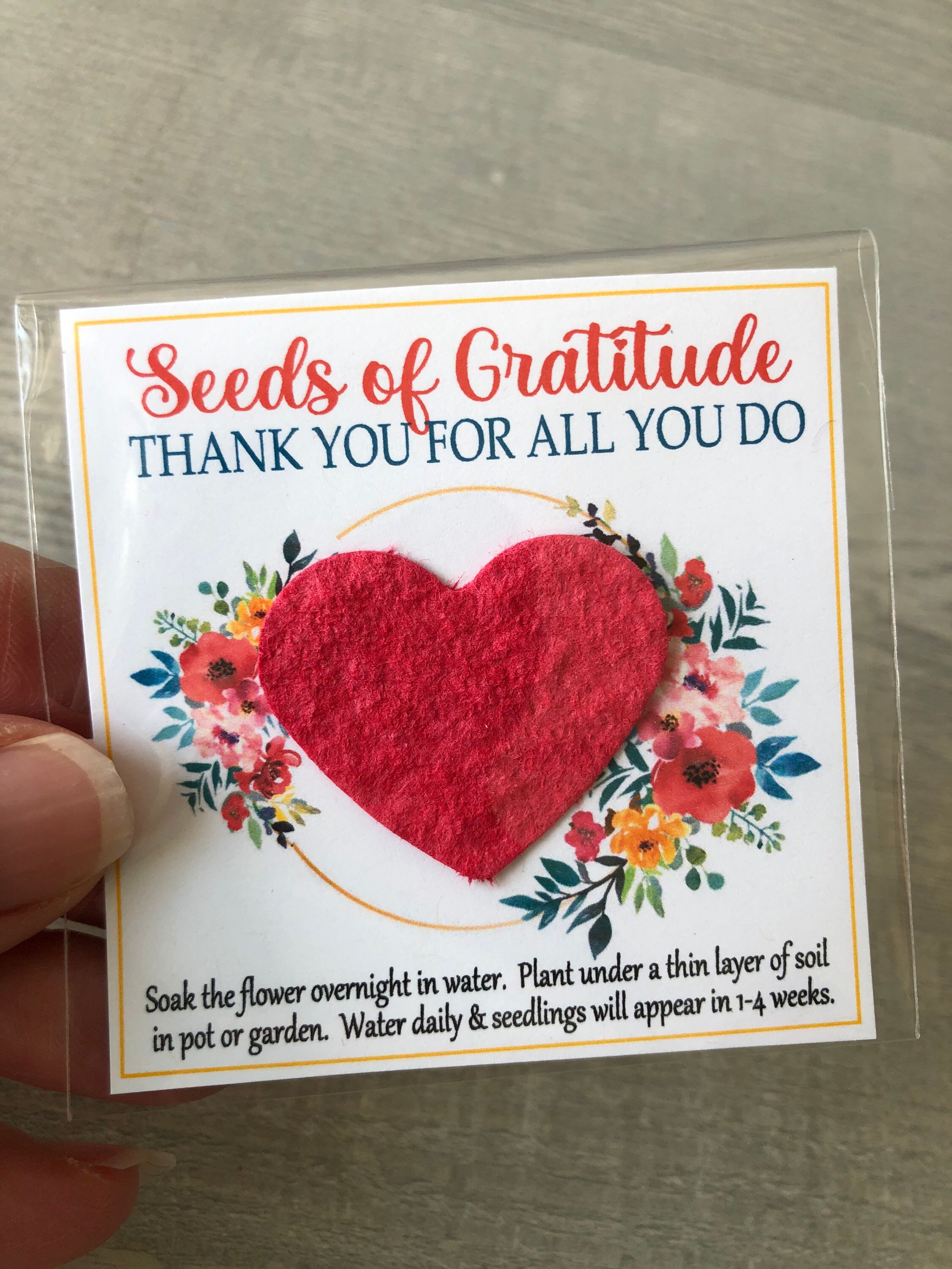 SEEDS of GRATITUDE- Bloomin' Plantable Seed Paper Gift Bags, Mothers ...