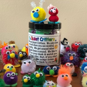 QUIET CRITTERS - Jar With Poem & Poms Teacher Resource, Classroom ...