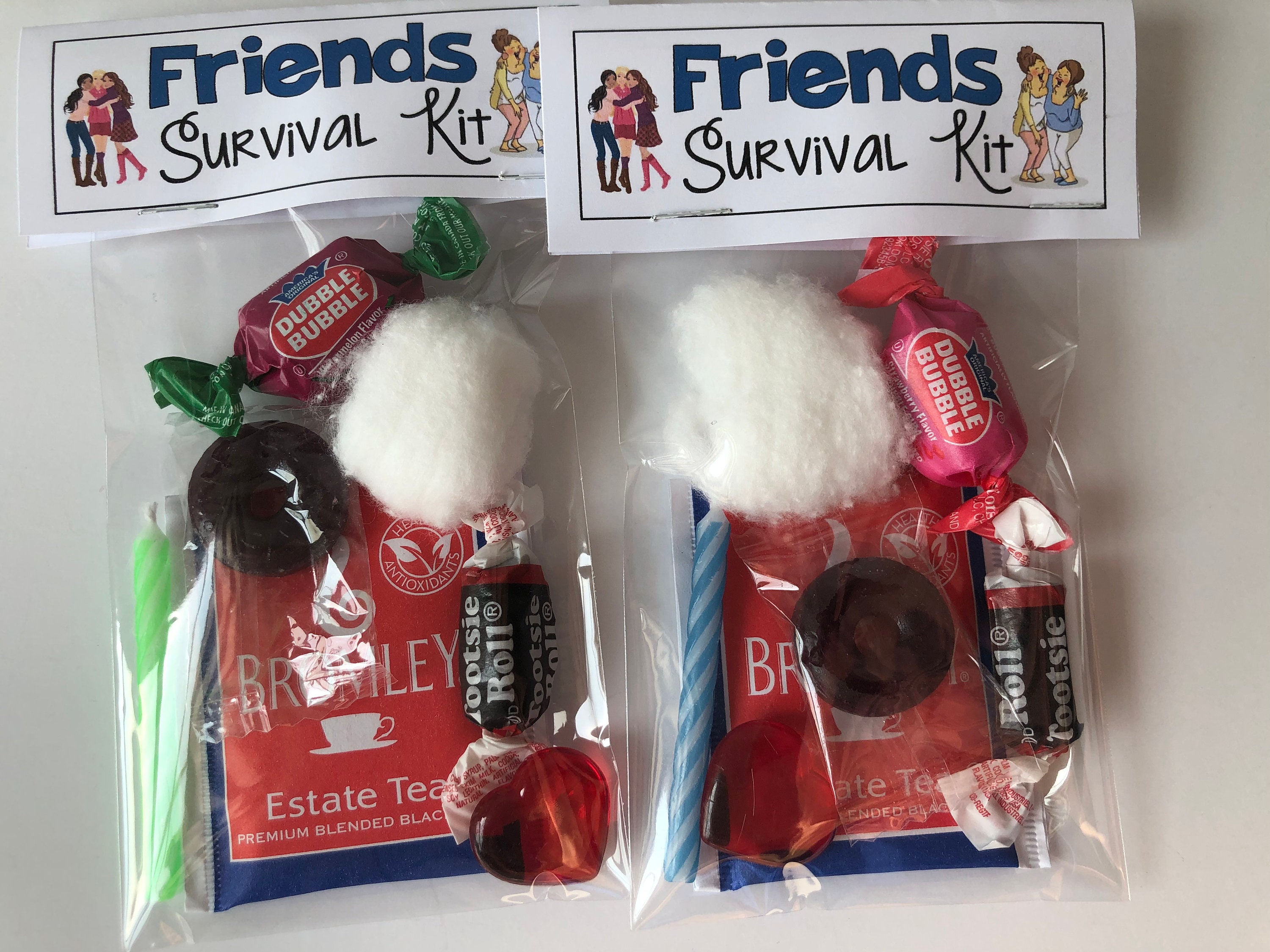 FRIENDS Survival Kit sweet Thoughts Goody Bag Happy | Etsy