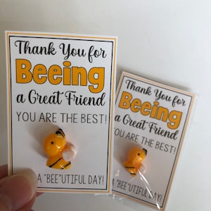 Thank You for BEEING a Great Friend - Mini Bee Good Luck Charm, Tiny ...
