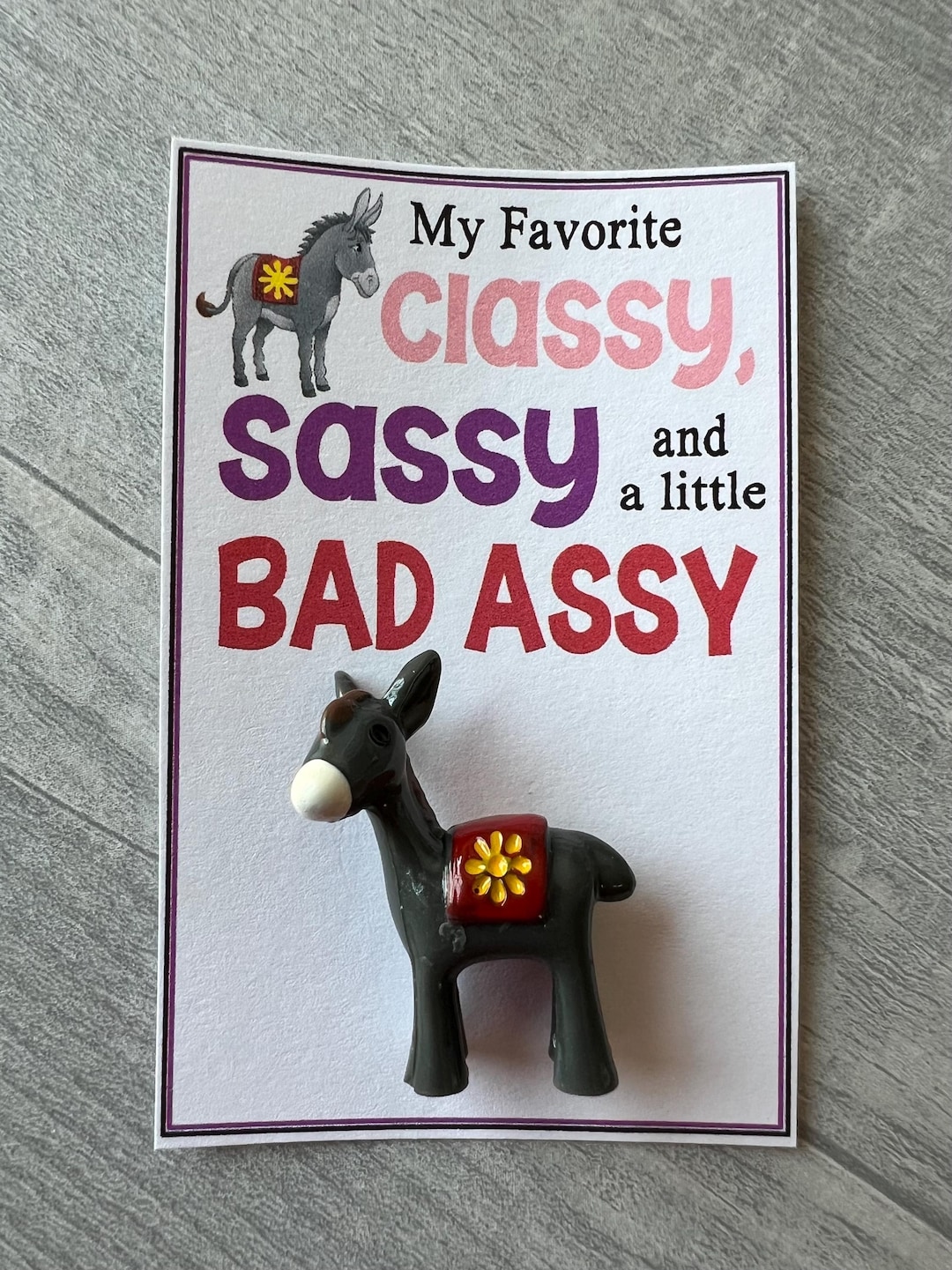 CLASSY, SASSY & a Lil Bad ASSY, Donkey, Ass, Funny Gift Bag, Horse ...