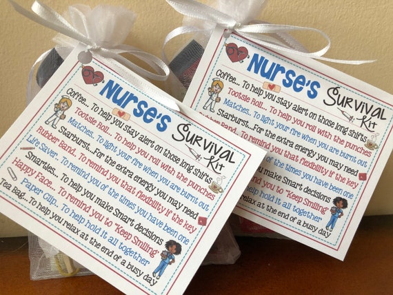 NURSE'S Survival Kit sweet Thoughts Goody Bag Happy | Etsy