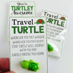 TRAVEL TURTLE Mini Adorable Turtle, Good Luck Charm, Safe Travels, Tiny ...