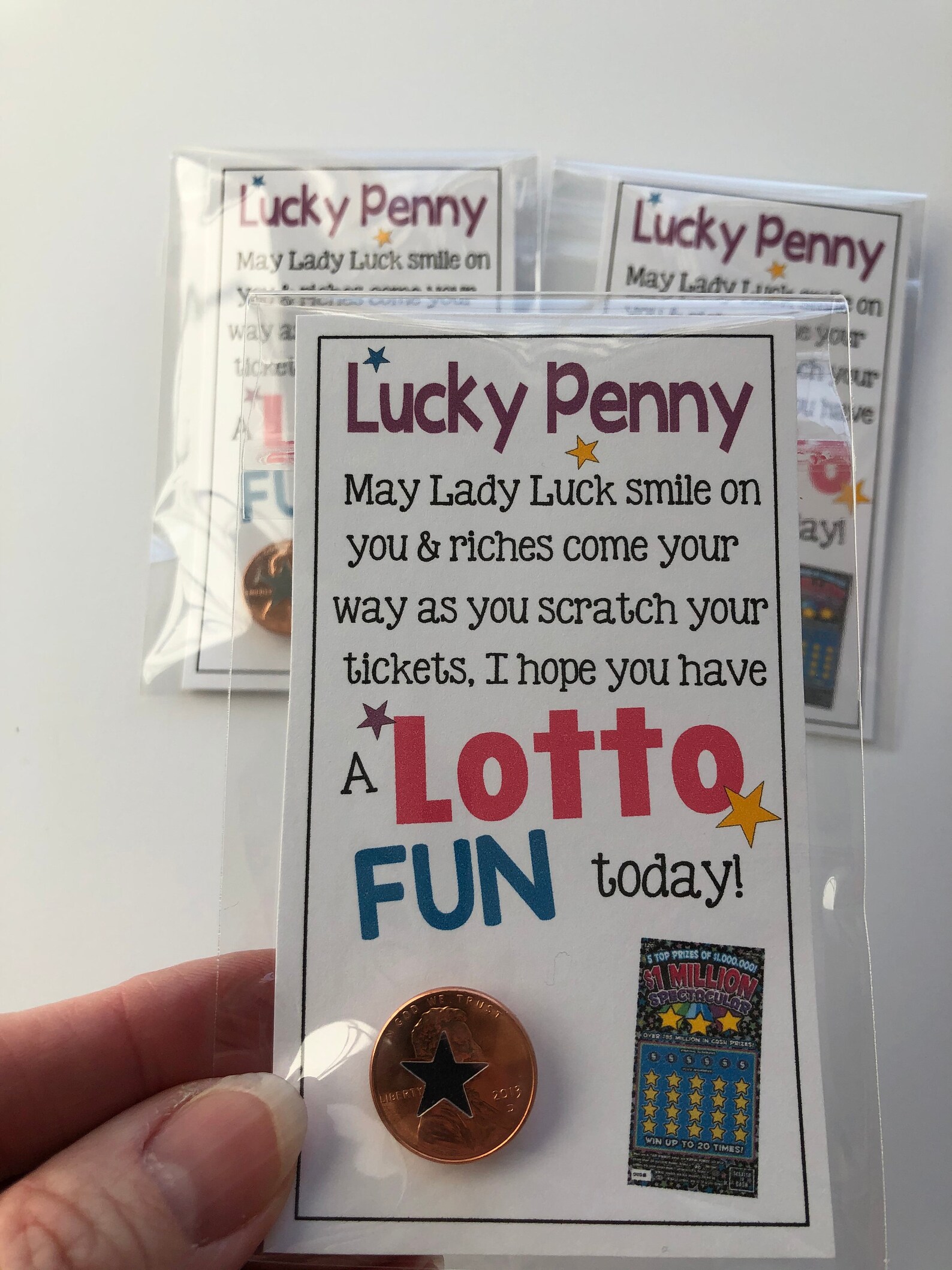 LUCKY PENNY Choice of 10 Designs sweet Thoughts Gift - Etsy