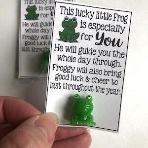 LUCKY LITTLE FROG- Good Luck Charm, Lucky Charm - Sweet Thoughts Gift ...