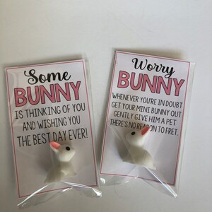 SOME BUNNY is Thinking of You - Tiny BUNNY Good Luck Charm, Lucky Charm ...