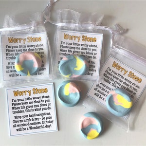Worry Stone - Great for Kids With Anxiety, Sensory, Stress Toy, Fidget ...