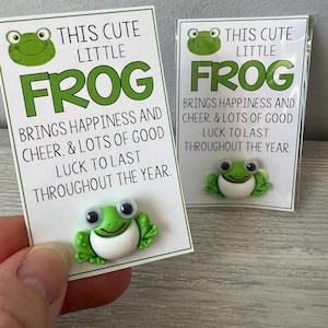 CUTE LITTLE FROG - Mini Froggy Good Luck Charm, Lucky Charm - Sweet ...
