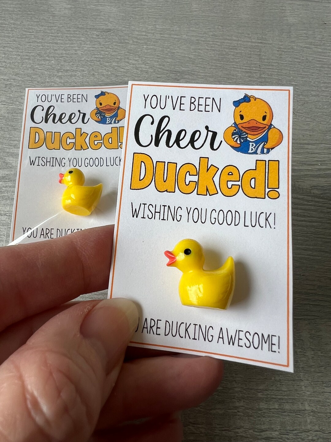 You've Been CHEER DUCKED! - Tiny Ducky Good Luck Charm, Lucky Charm ...