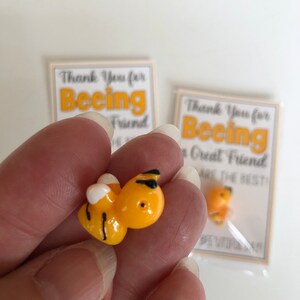 Thank You for BEEING a Great Friend - Mini Bee Good Luck Charm, Tiny ...