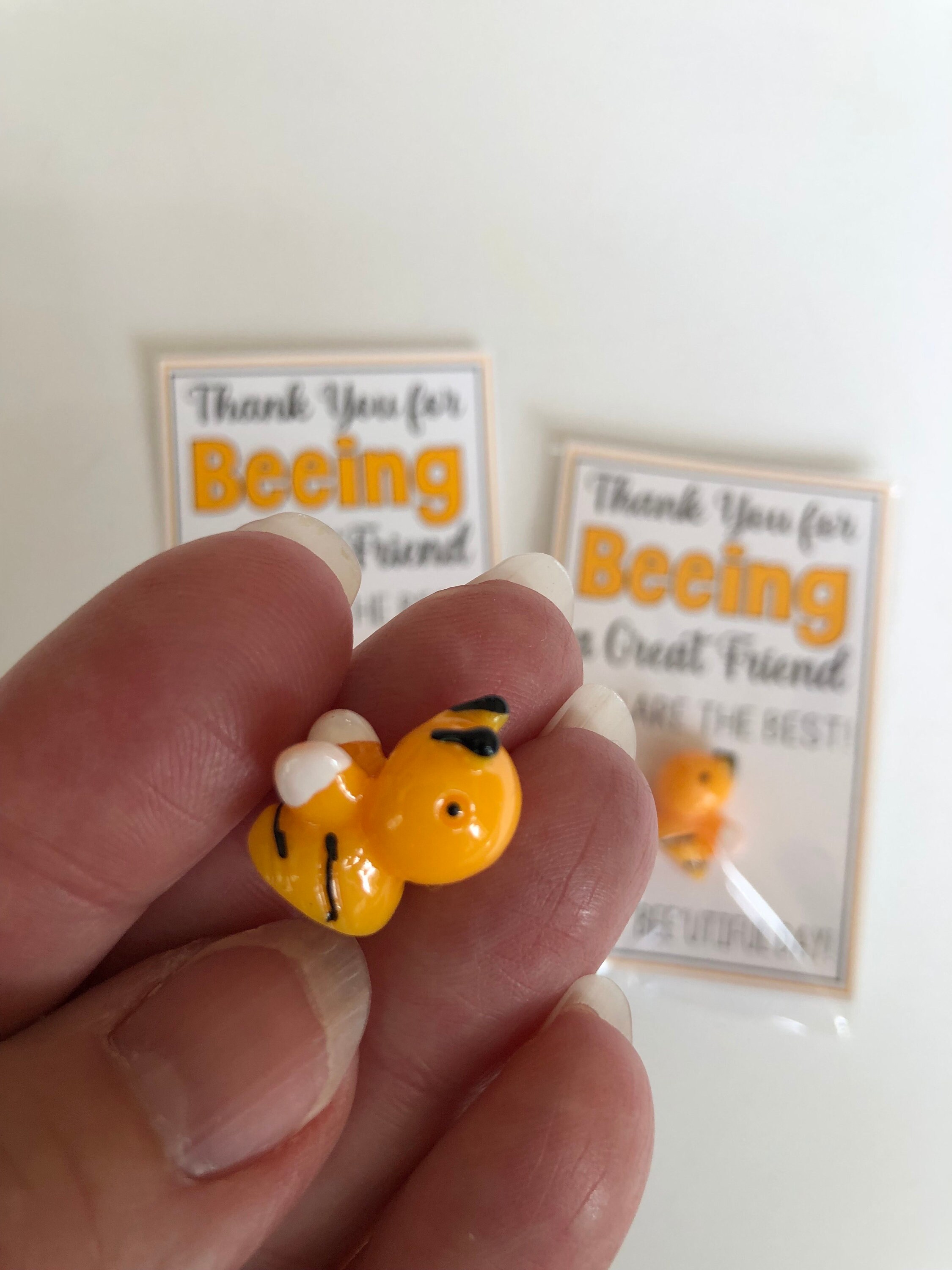 Thank You for BEEING a Great Friend - Mini Bee Good Luck Charm, Tiny ...
