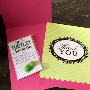 You're TURTLEY AWESOME - Tiny Turtle Good Luck Charm, Lucky Charm ...