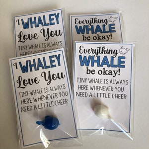 I WHALEY Love YOU- Whale Good Luck Charm, Lucky Charm - Sweet Thoughts ...