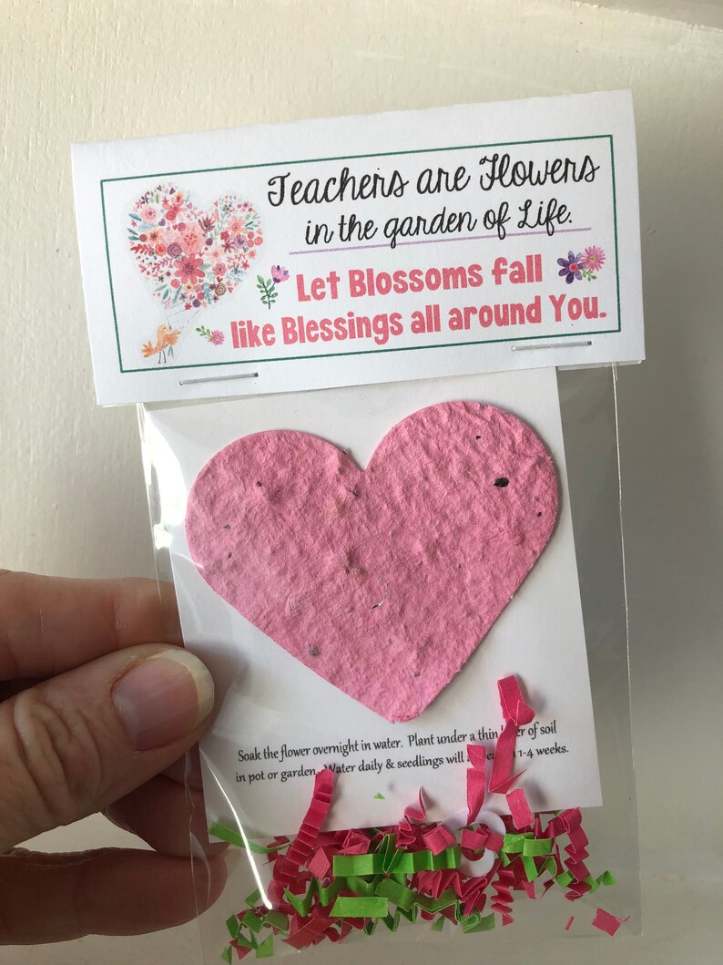 HEART bloomin' Plantable Seed Paper Gift Bags Mothers - Etsy