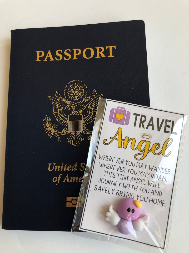 TRAVEL ANGEL Mini Adorable Angel, Good Luck Charm, Safe Travels, Tiny ...