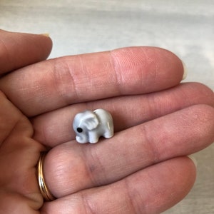 ELEPHANT Good Luck & Protection Tiny Elephant Charm, Lucky Charm ...