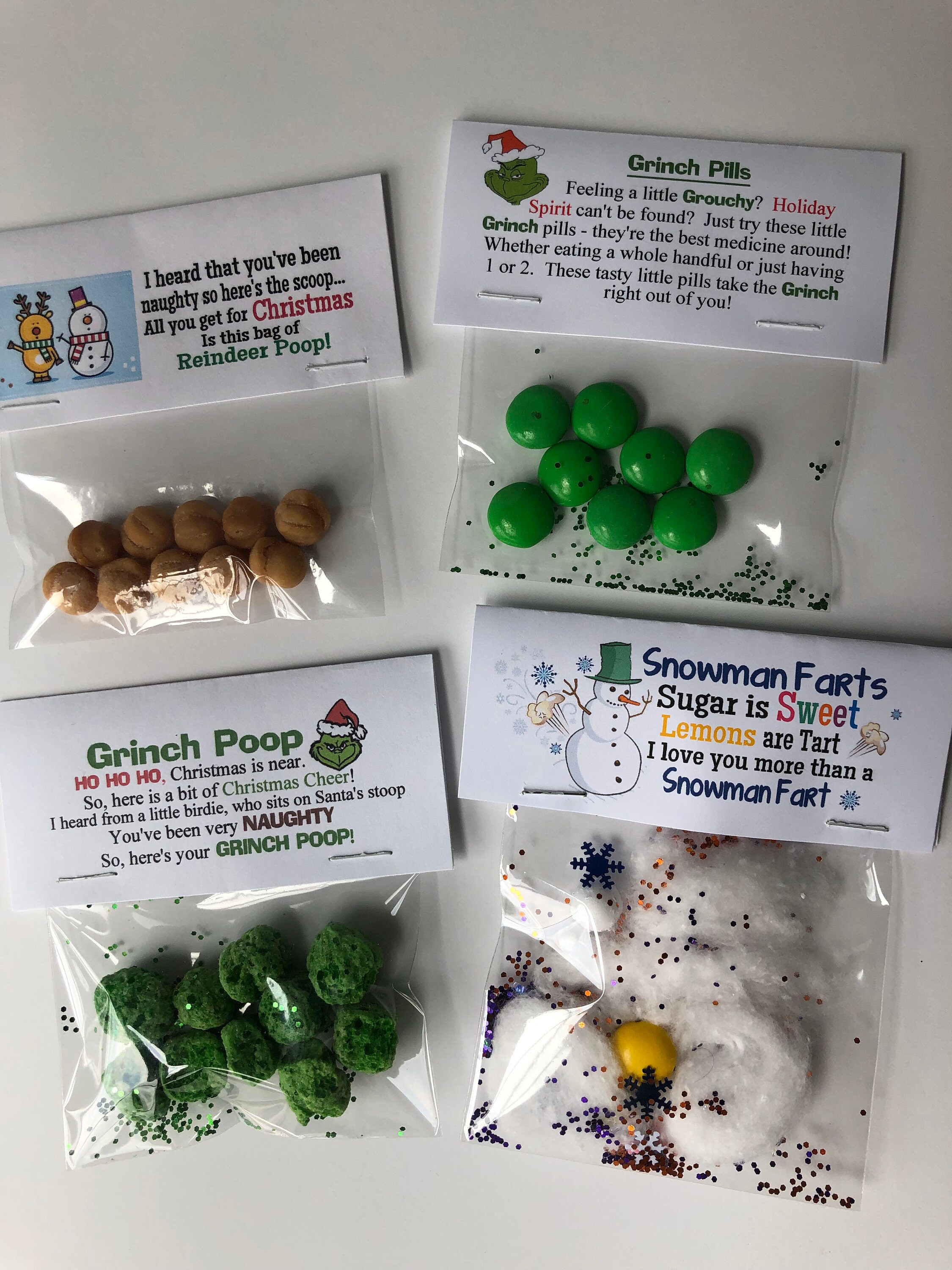 CHRISTMAS Hilarious GAG Gift Bags YOU Choose 3 white | Etsy