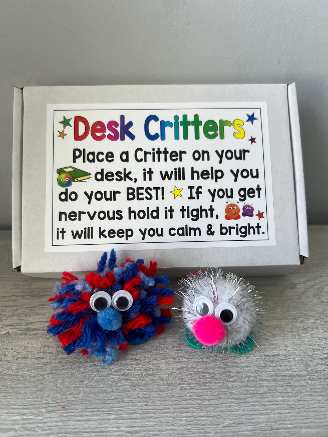 DESK CRITTERS -box Filled With Poem & Poms Teacher Resource, Classroom ...